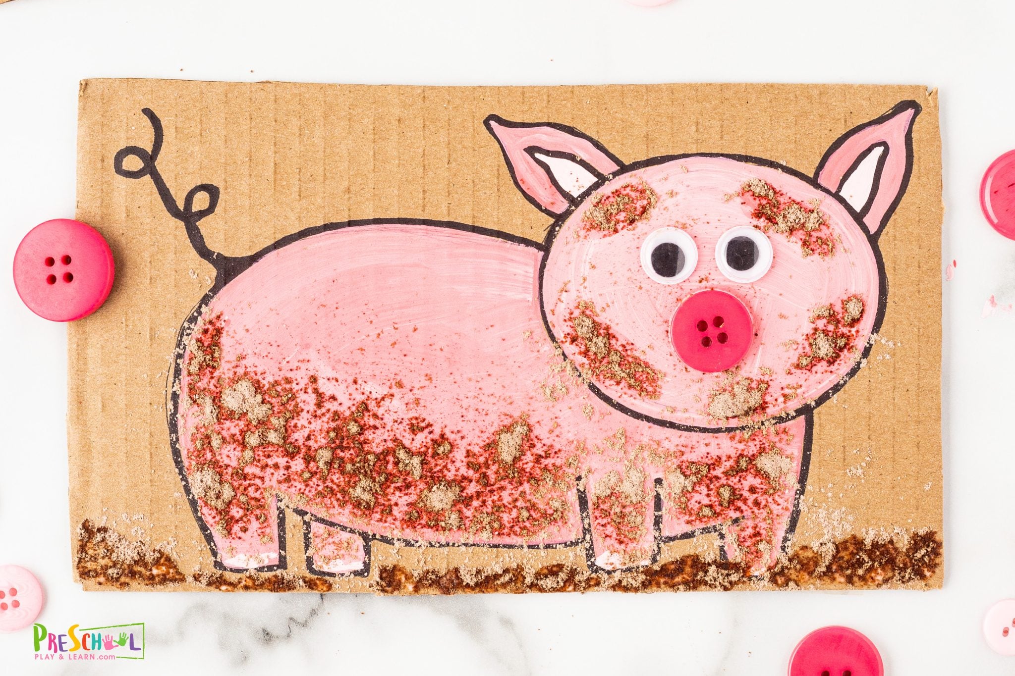 Muddy Pig Craft for Preschool