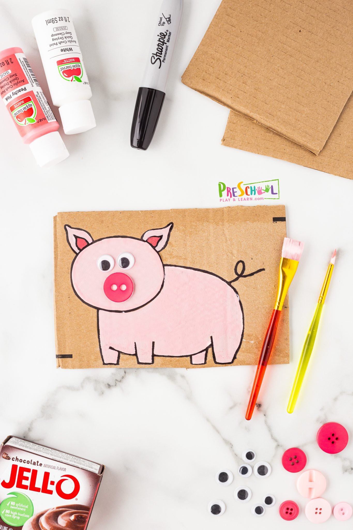 Muddy Pig Craft for Preschool