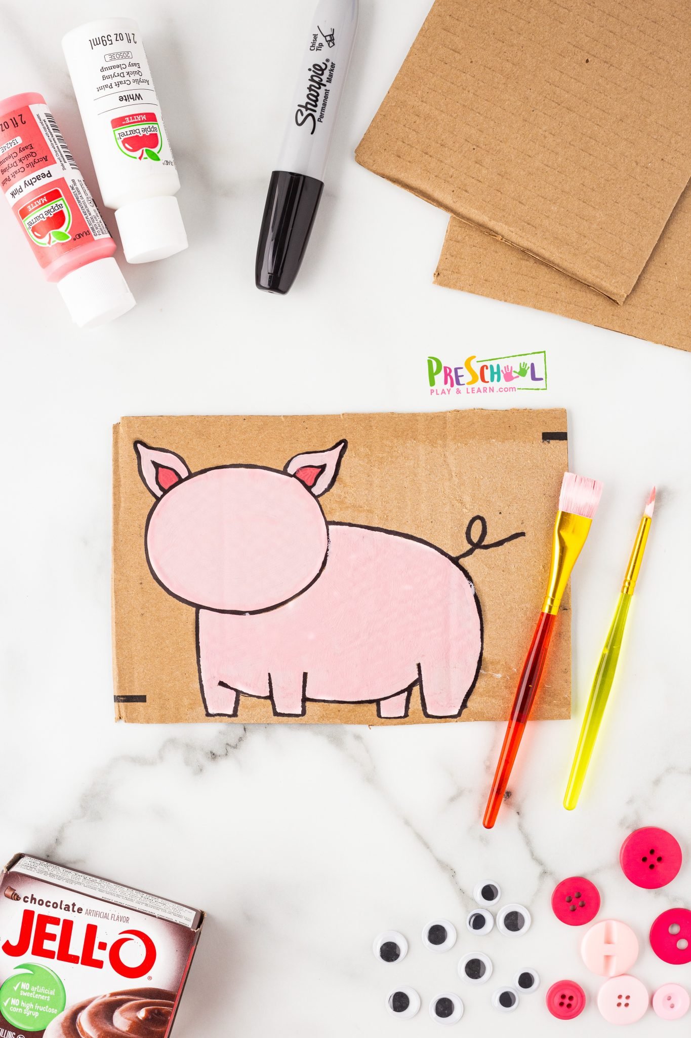 Muddy Pig Craft for Preschool