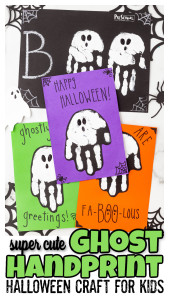 👻 Halloween Ghost Handprint Craft