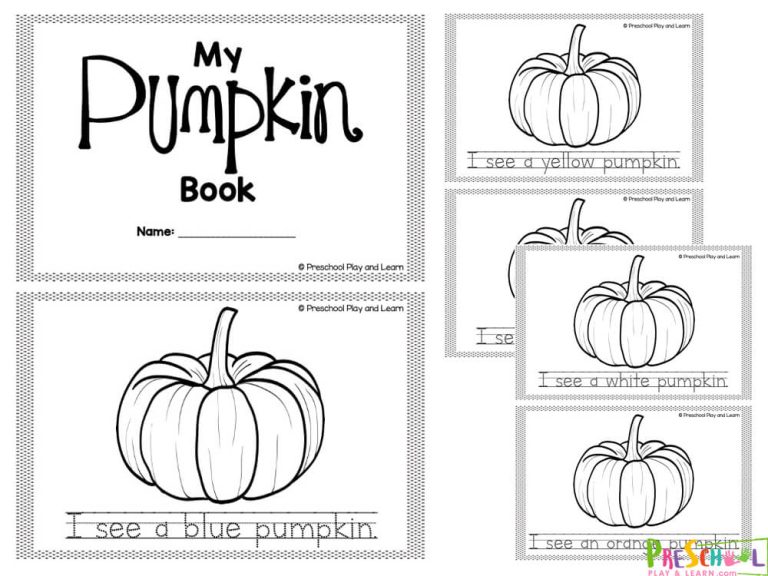 Free Printable Pumpkin Coloring Book for Kids
