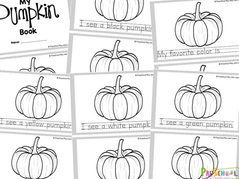 Free Printable Pumpkin Coloring Book for Kids