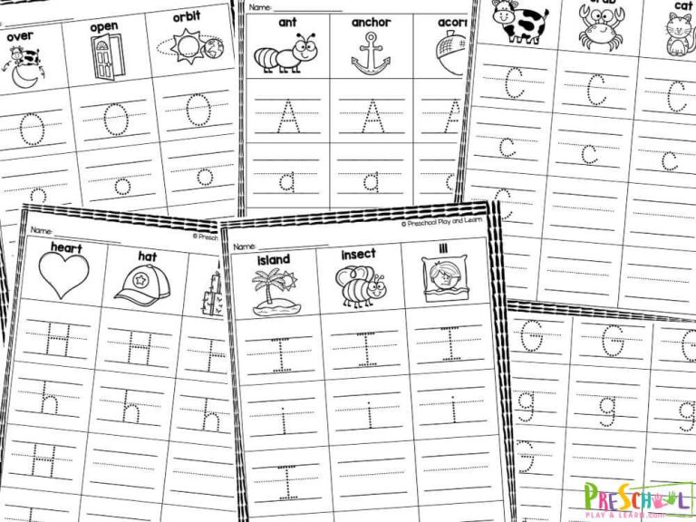 Free Alphabet Tracing Sheets
