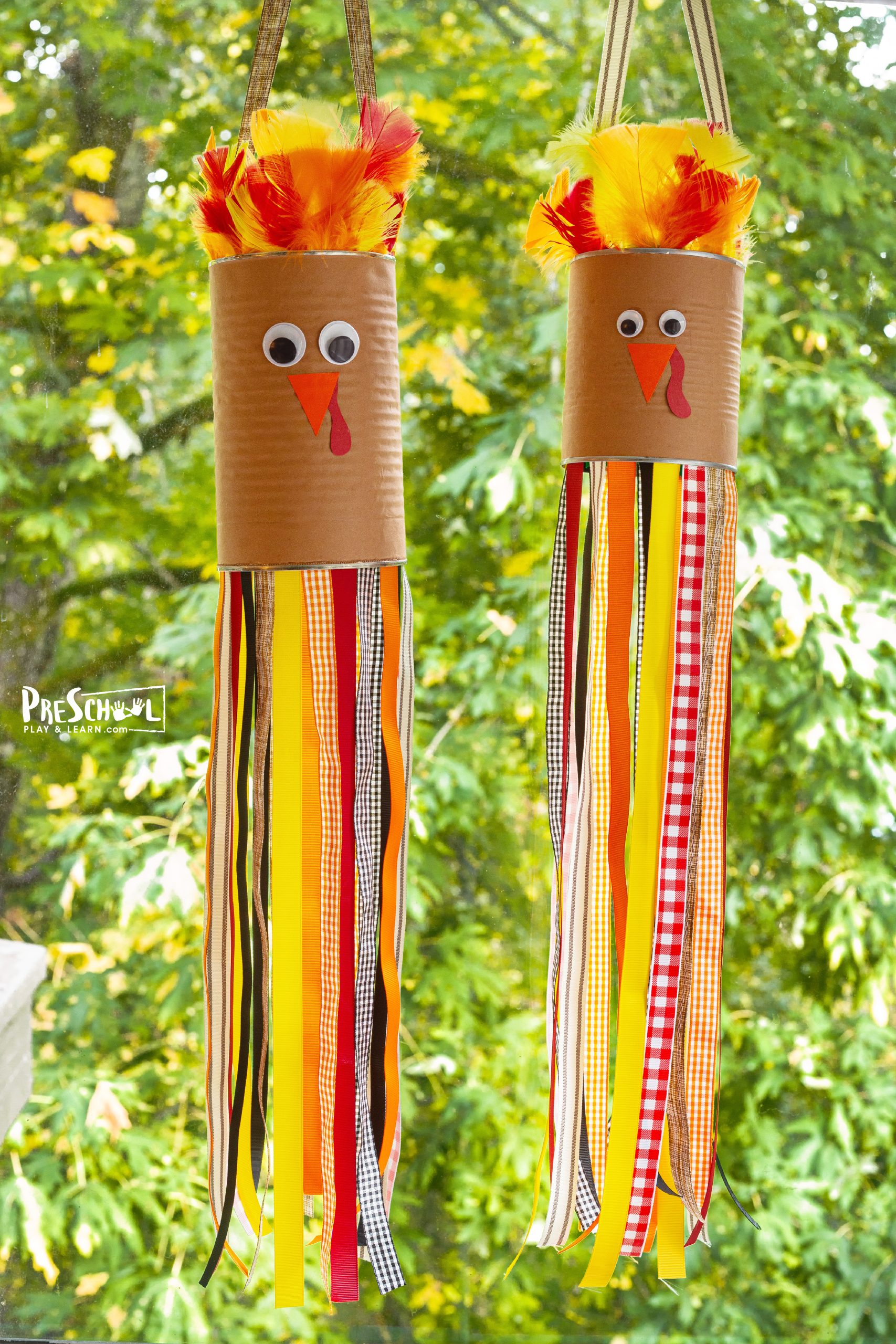 Thanksgiving Turkey Windsock Craft for Preschool